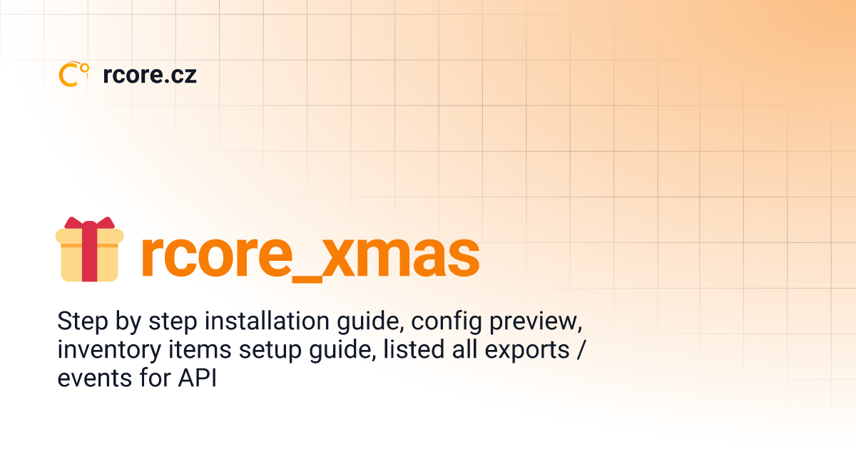 ‌🎁 rcore_xmas | rcore.cz