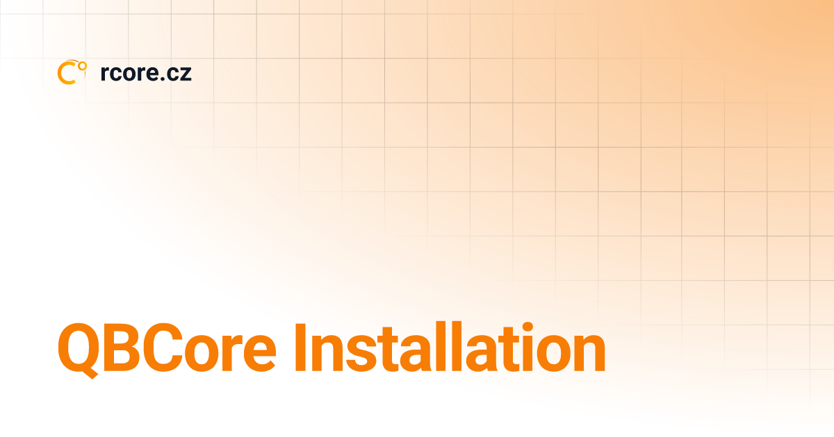 QBCore Installation | rcore.cz