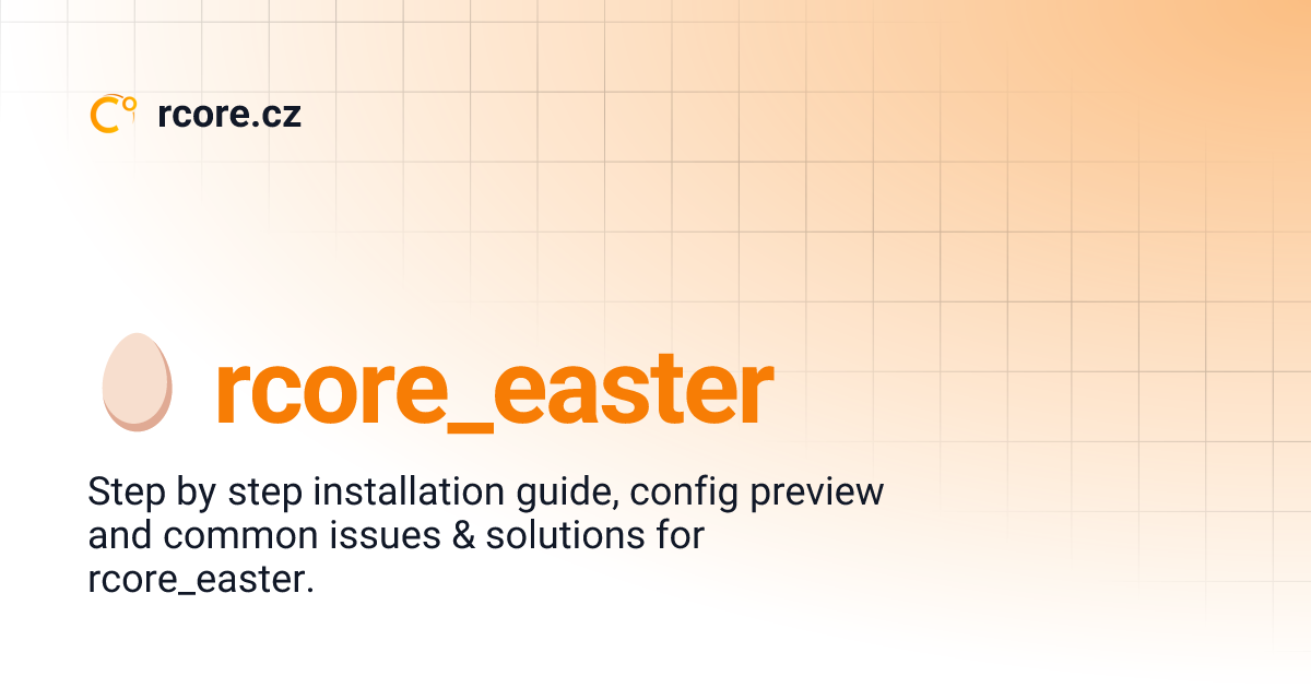 ‌🥚 rcore_easter | rcore.cz